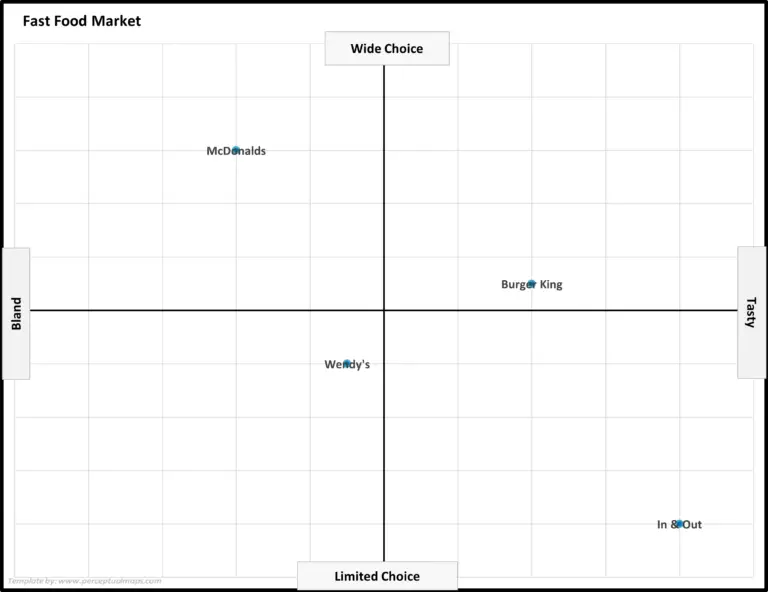 Four Perceptual Map Designs from the Template